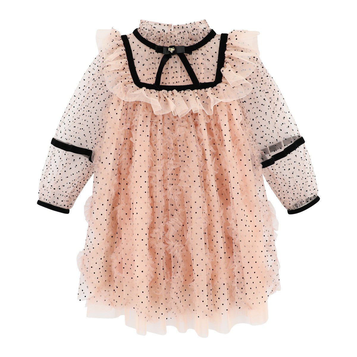 Angel Face Blush Flock Dotted Tulle Adelia Dress – Young Timers Boutique