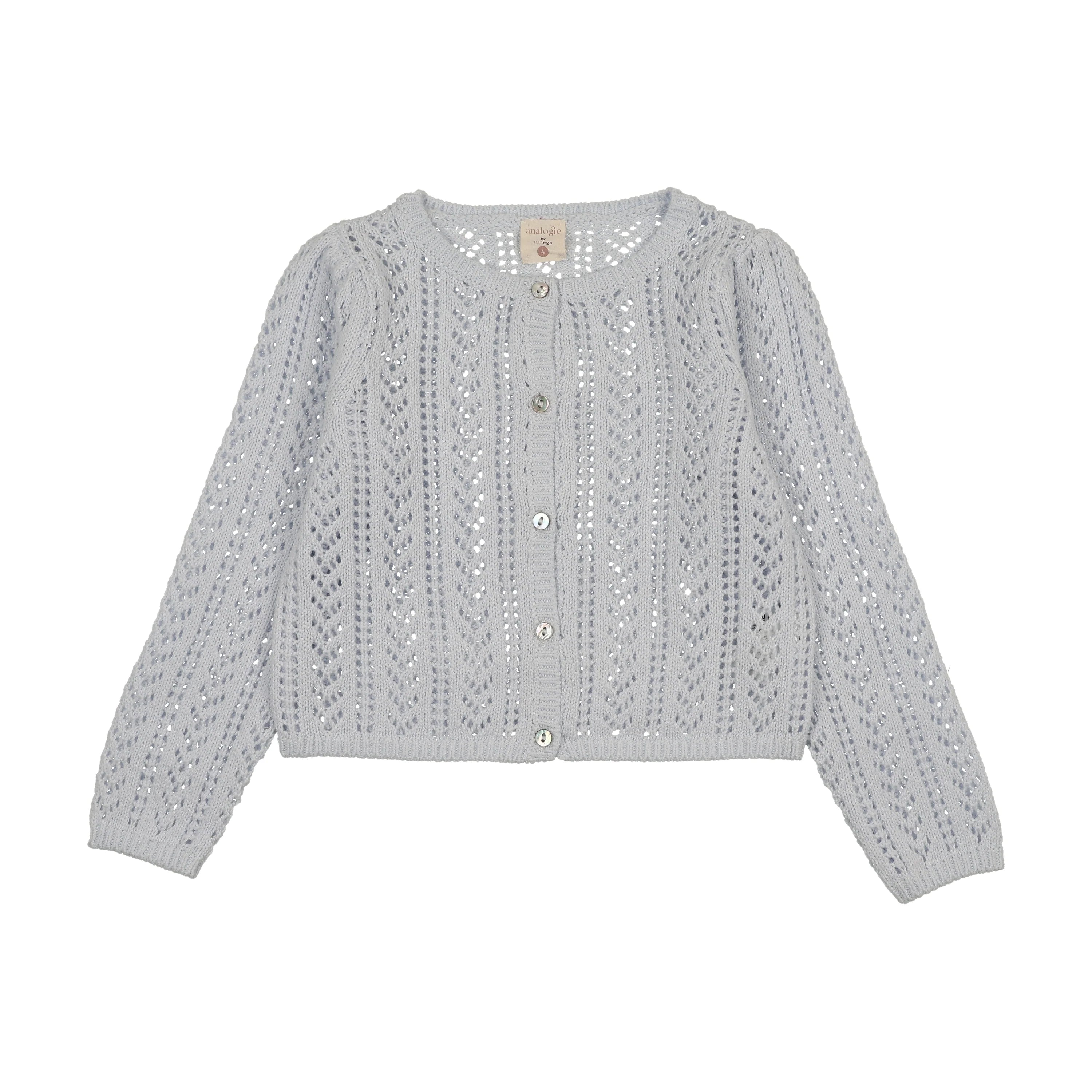 Analogie Clear Blue Girls Pointelle Cardigan – Young Timers Boutique