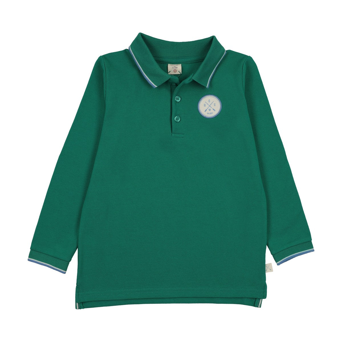 Analogie Electric Green Boating Crew Long Sleeve Polo – Young Timers ...