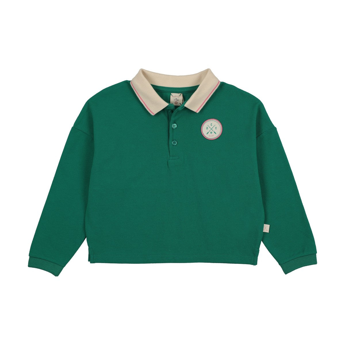 Analogie Electric Green Boating Crew Patch Girls Polo – Young Timers ...