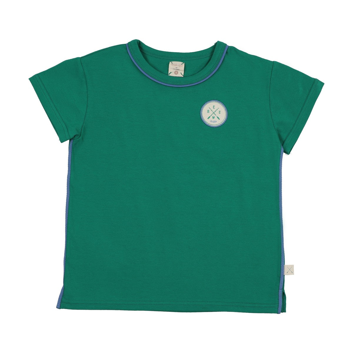 Analogie Electric Green Boating Crew Patch Tee – Young Timers Boutique