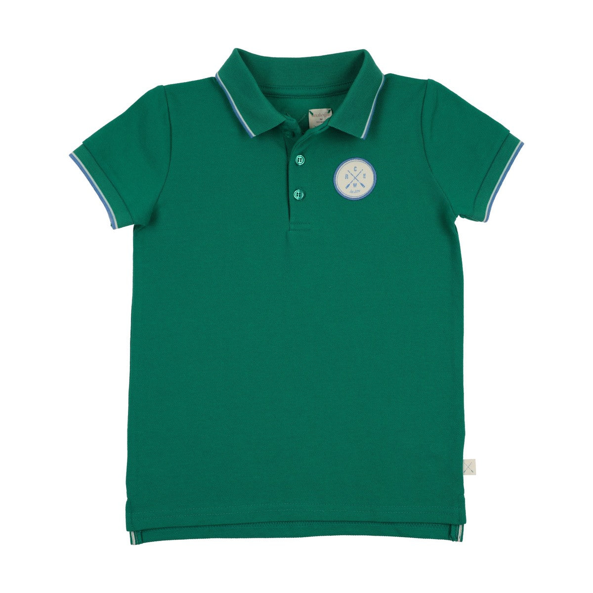 Analogie Electric Green Boating Crew Short Sleeve Big Boy Polo – Young ...