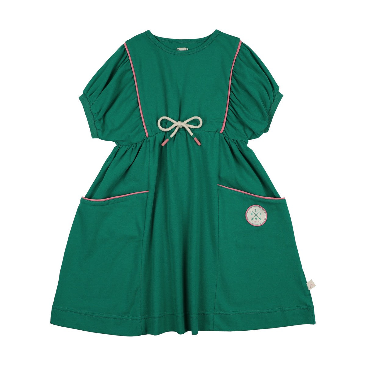 Analogie Electric Green Boating Crew Short Sleeves Dress – Young Timers ...