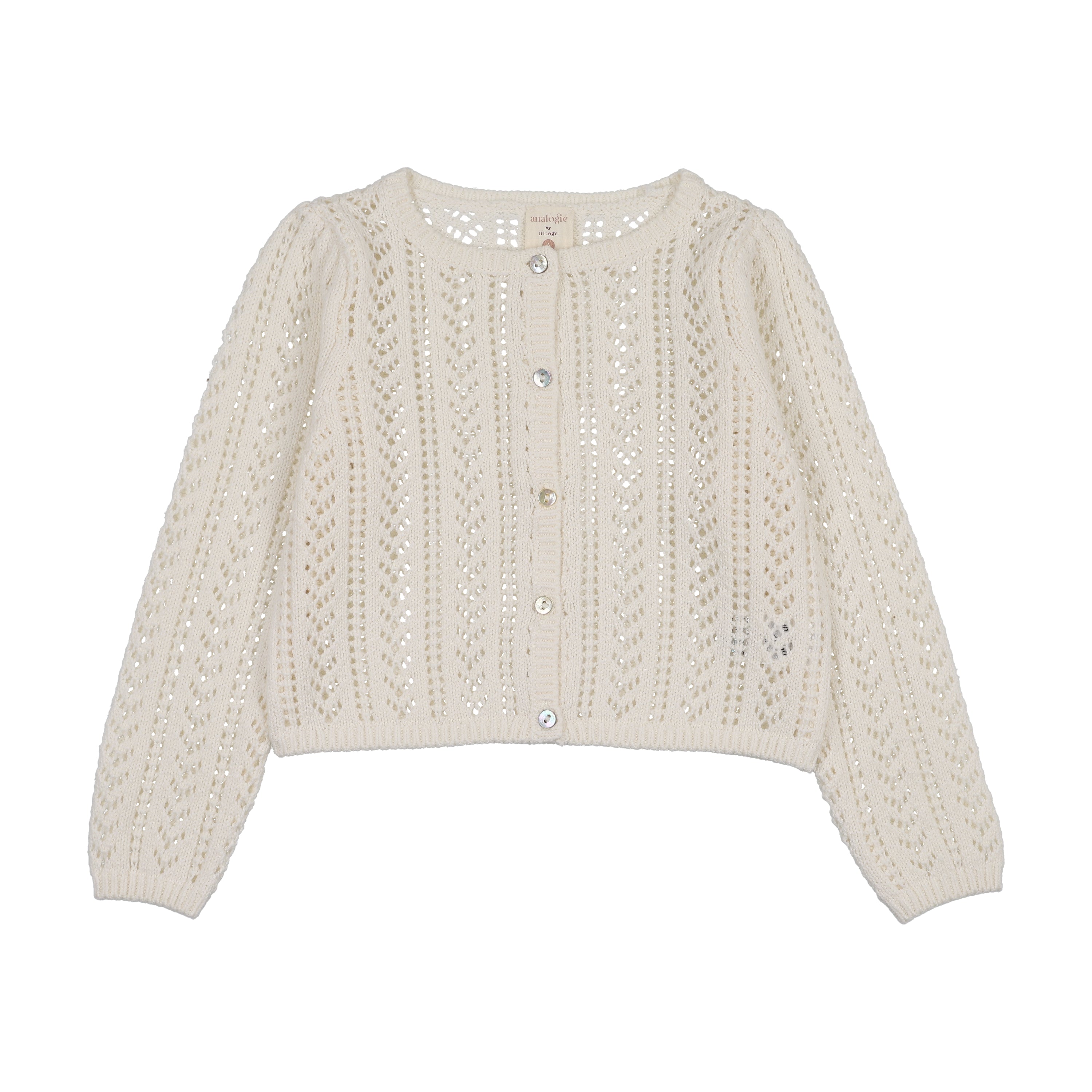 Analogie Cream Pointelle Cardigan – Young Timers Boutique