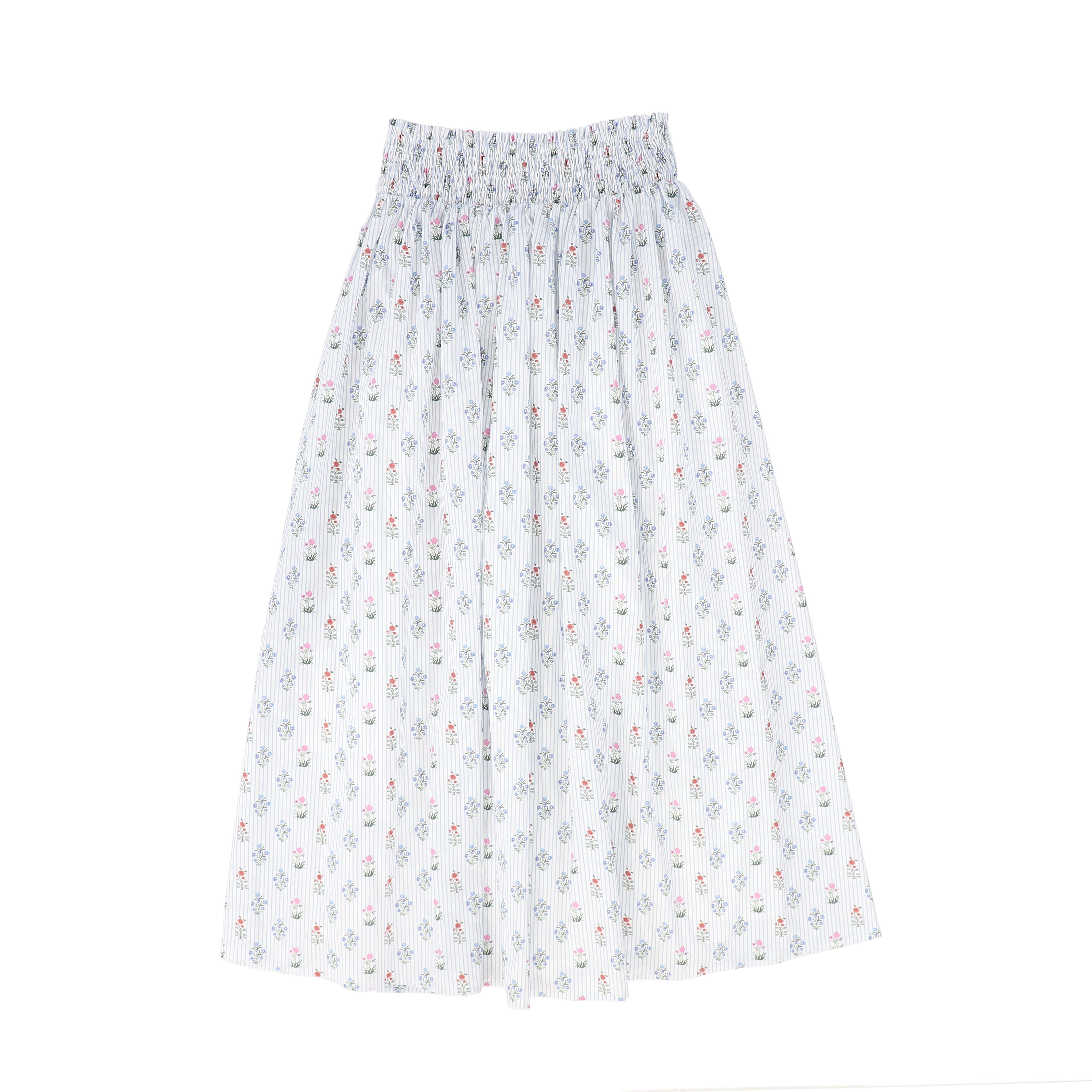 Floral Stripe Bamboo Maxi Skirt - Girls & Teen Premium Long Skirt ...