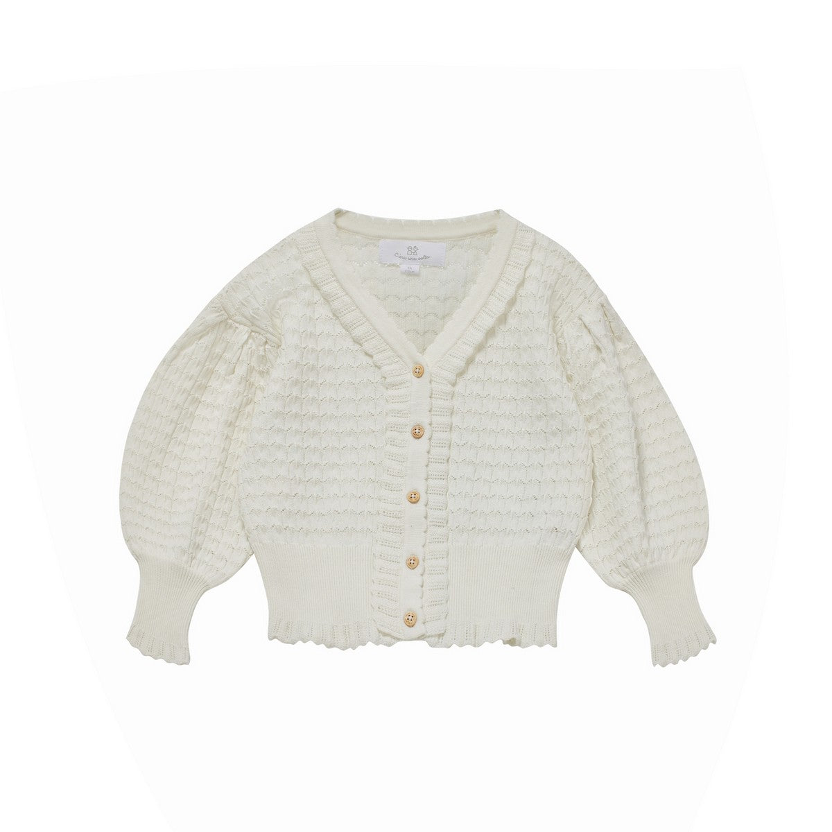 C’era Una Volta White Aude Cardigan – Young Timers Boutique