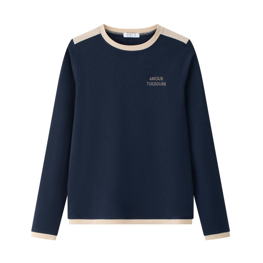 Coco Blanc Navy Solid Tee – Young Timers Boutique