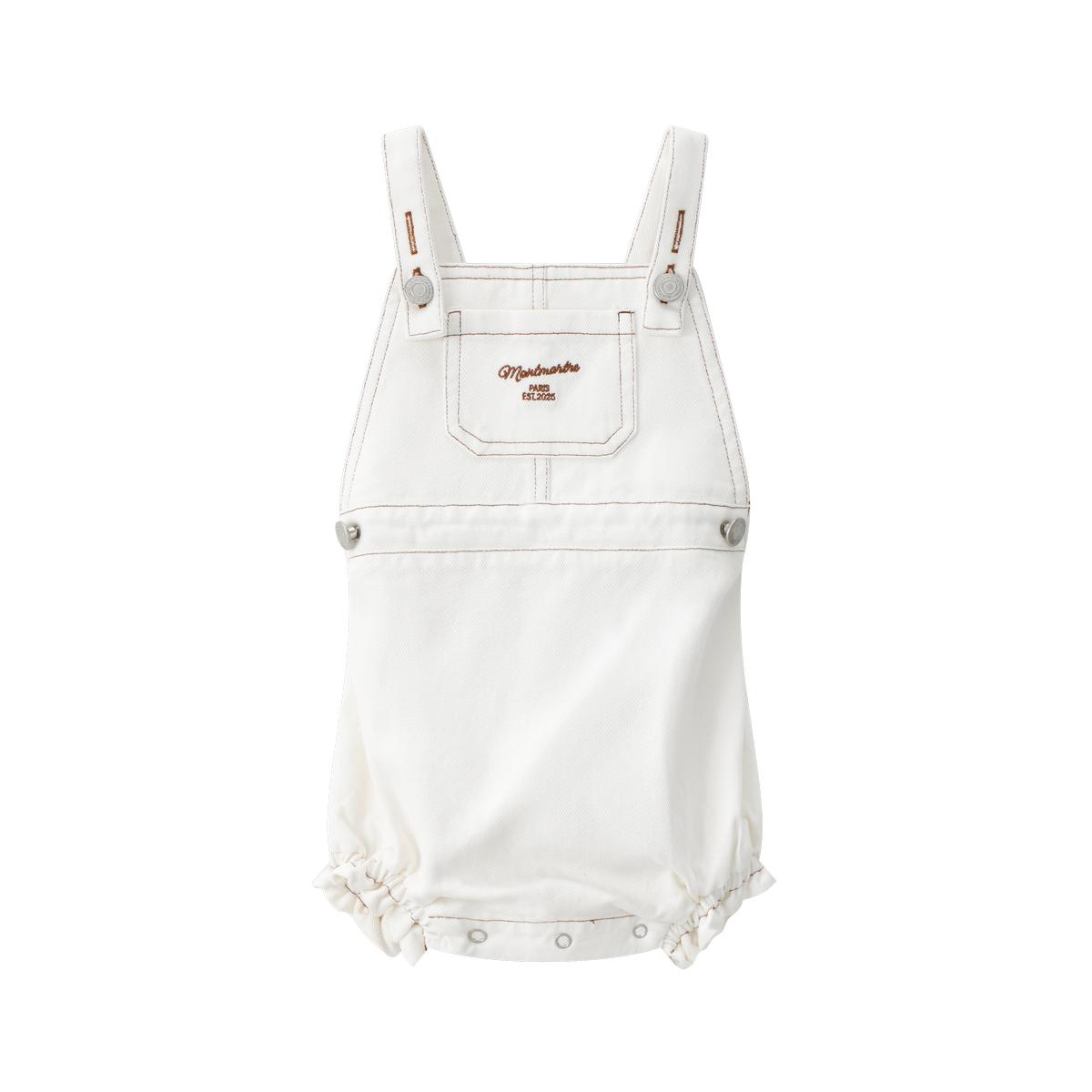 Coco Blanc White Denim Romper – Young Timers Boutique