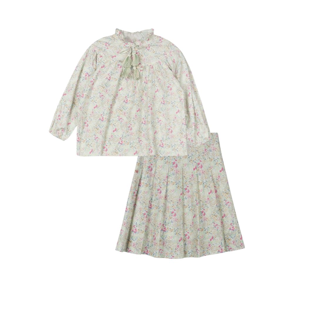 One Child Floral Slater Ruffle Neck Set – Young Timers Boutique