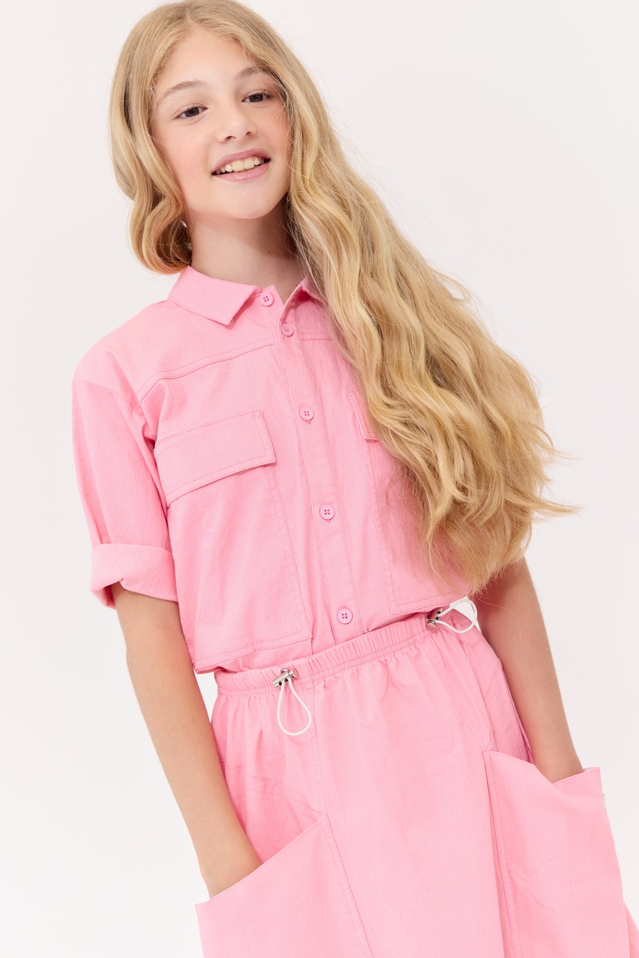 Crew Pink Riley Top – Young Timers Boutique