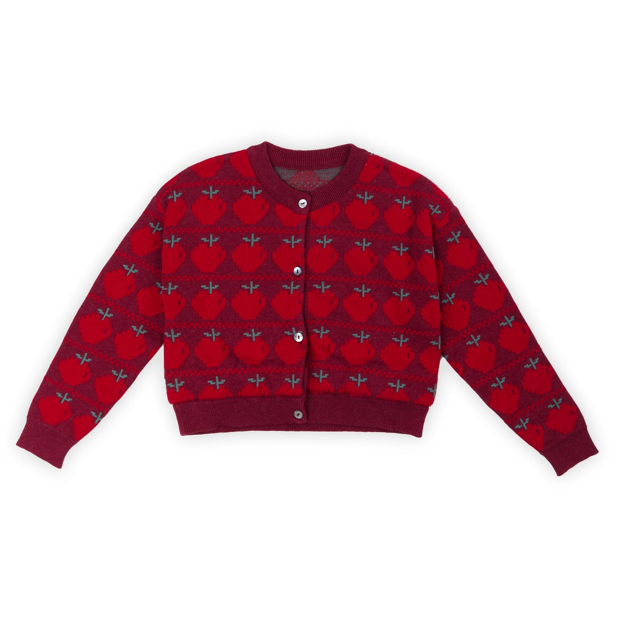 Wander & Wonder Earth Red Apple Cardigan – Young Timers Boutique