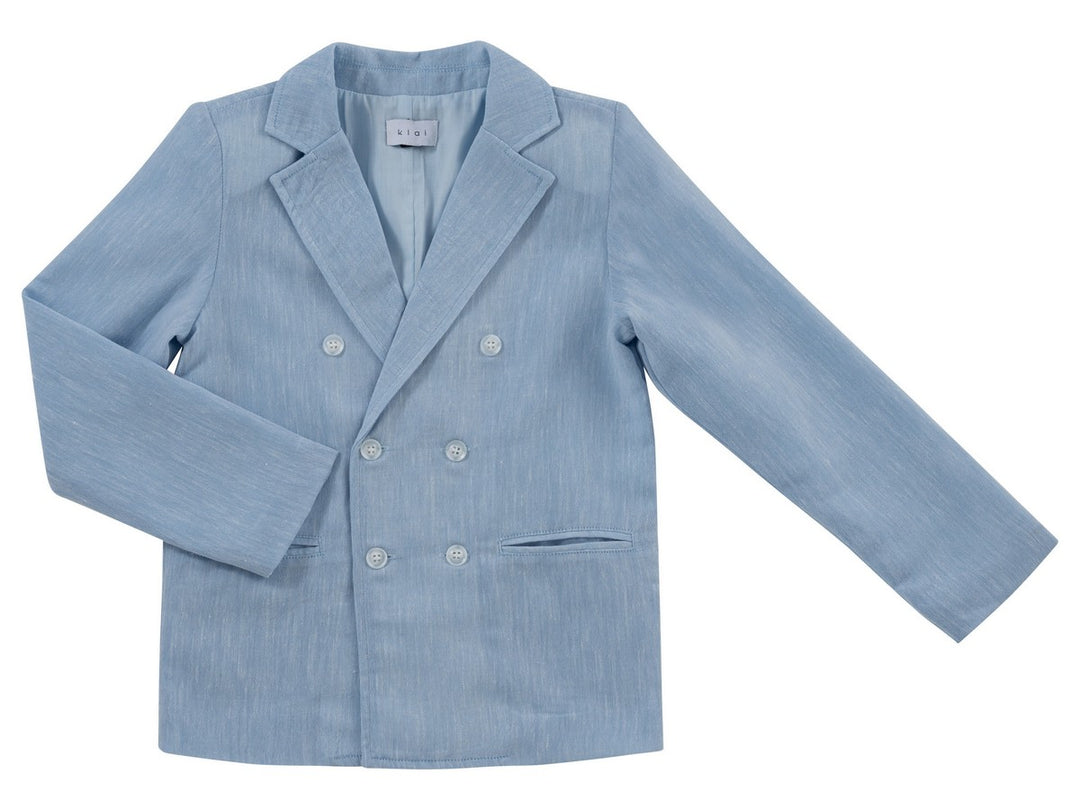 Klai Blue Herringbone Blazer – Young Timers Boutique