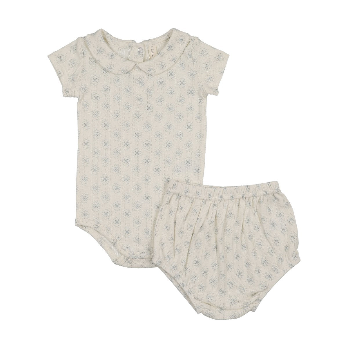 Lilette Cream/Blue Geo Floral Set – Young Timers Boutique
