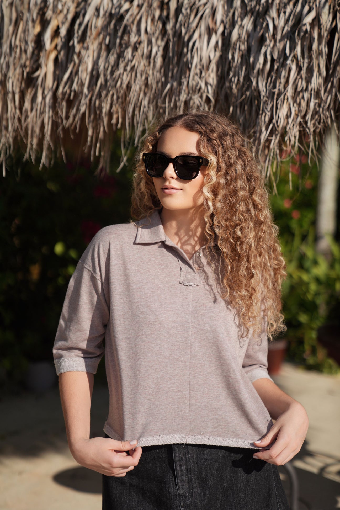 Luna Mae Heather Mauve Gwen Top – Young Timers Boutique