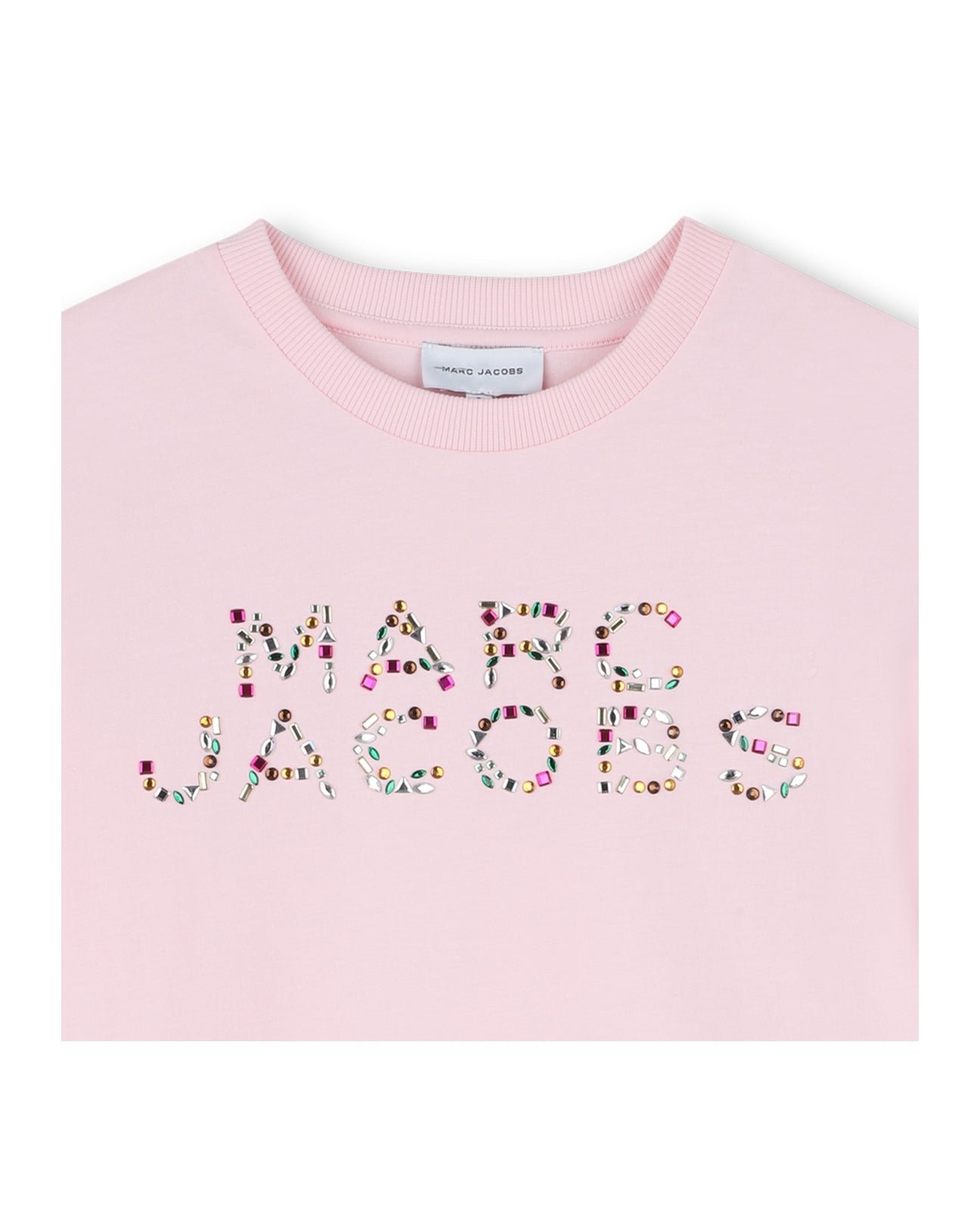 Marc Jacobs White Rhinestone T-Shirt - Girls Designer Tee – Young ...