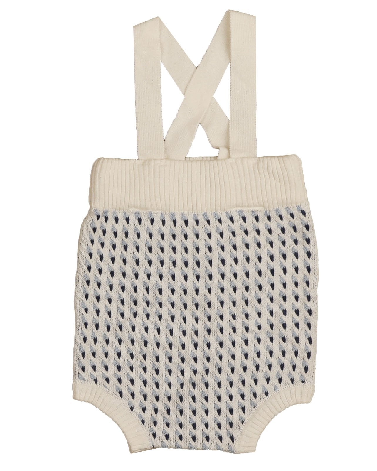 Noma Blue Twisted Textured Knit Romper – Young Timers Boutique