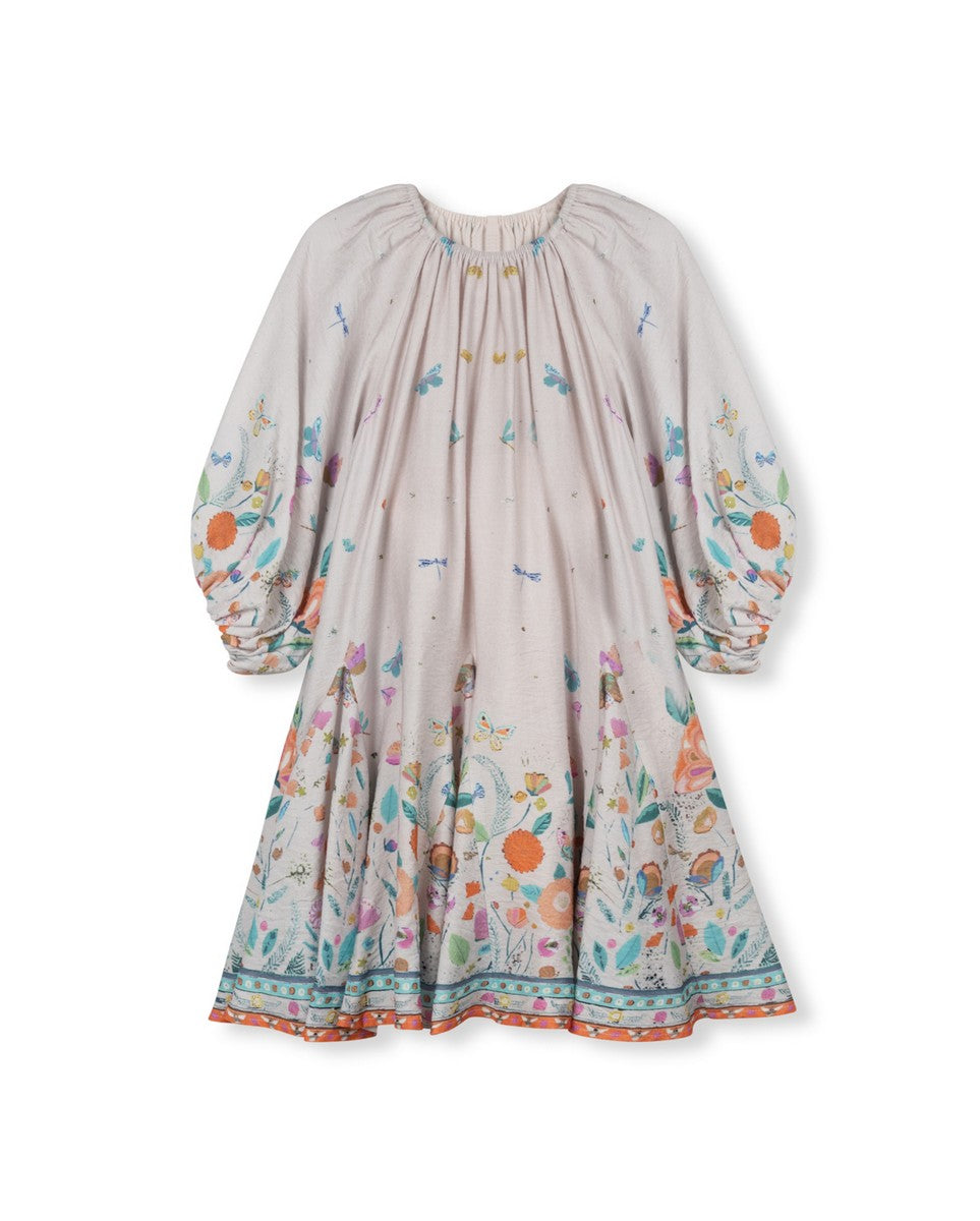 Papillon Pink Panelled Detailed Swing Dress – Young Timers Boutique
