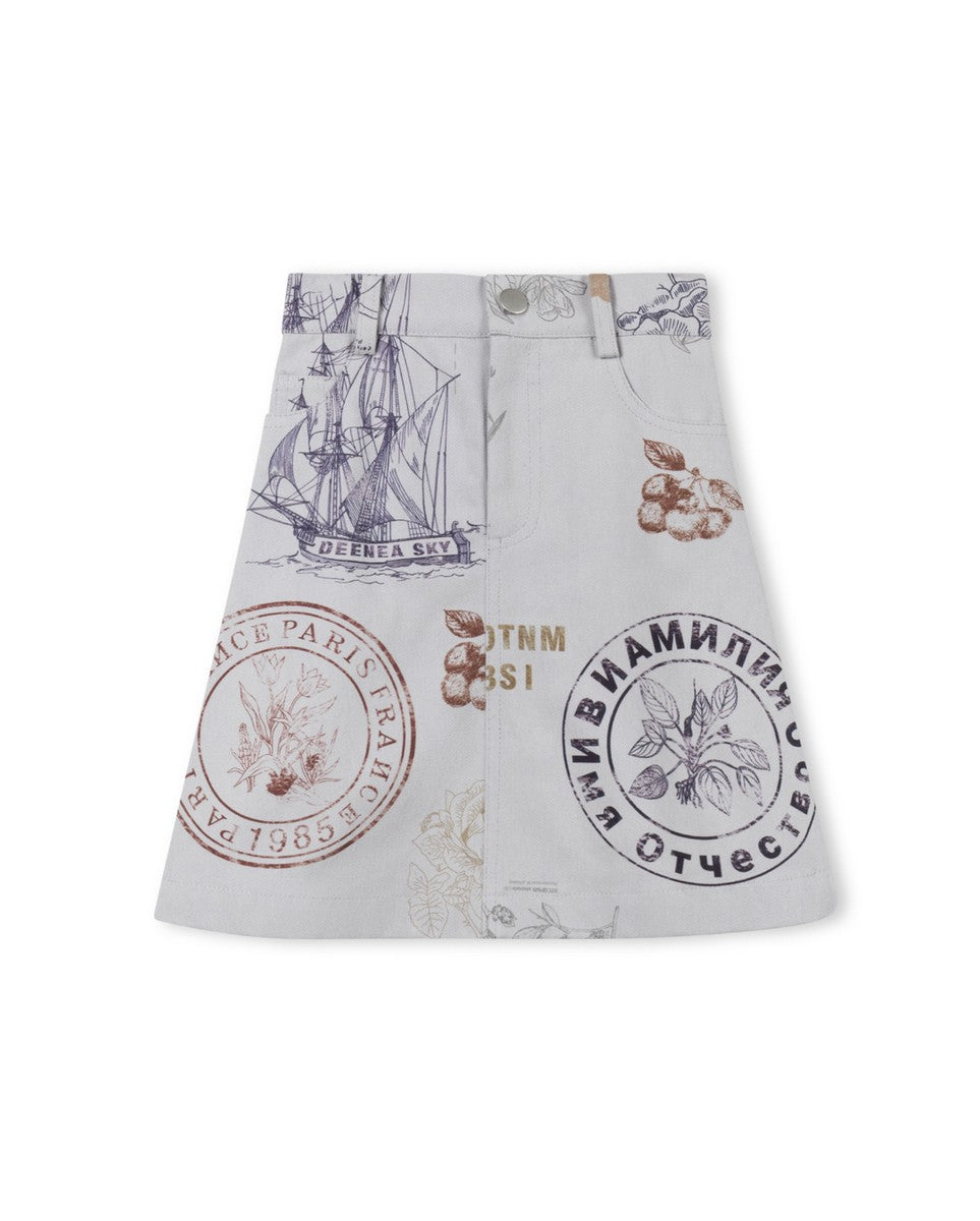 Phil and Phoebe Gray Denim Romy Stamp Skirt – Young Timers Boutique