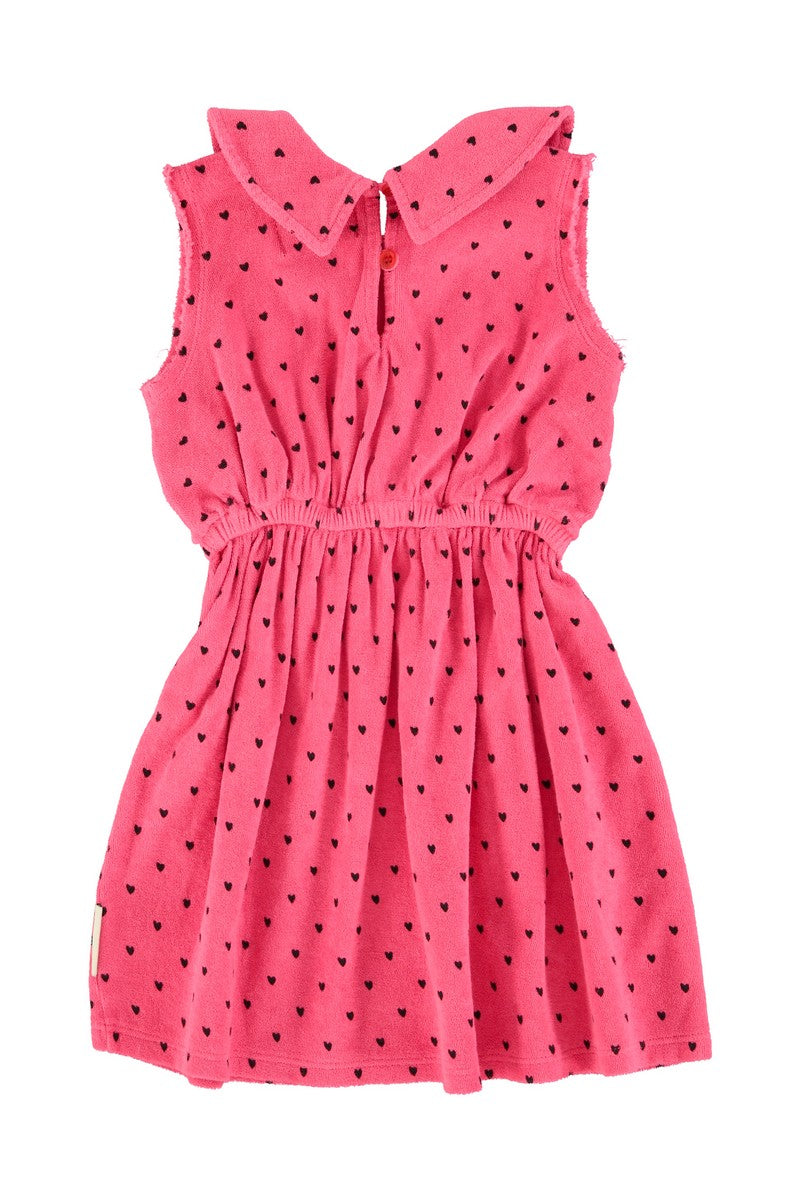 Piupiuchick Pink/Black Heart Terry Dress – Young Timers Boutique