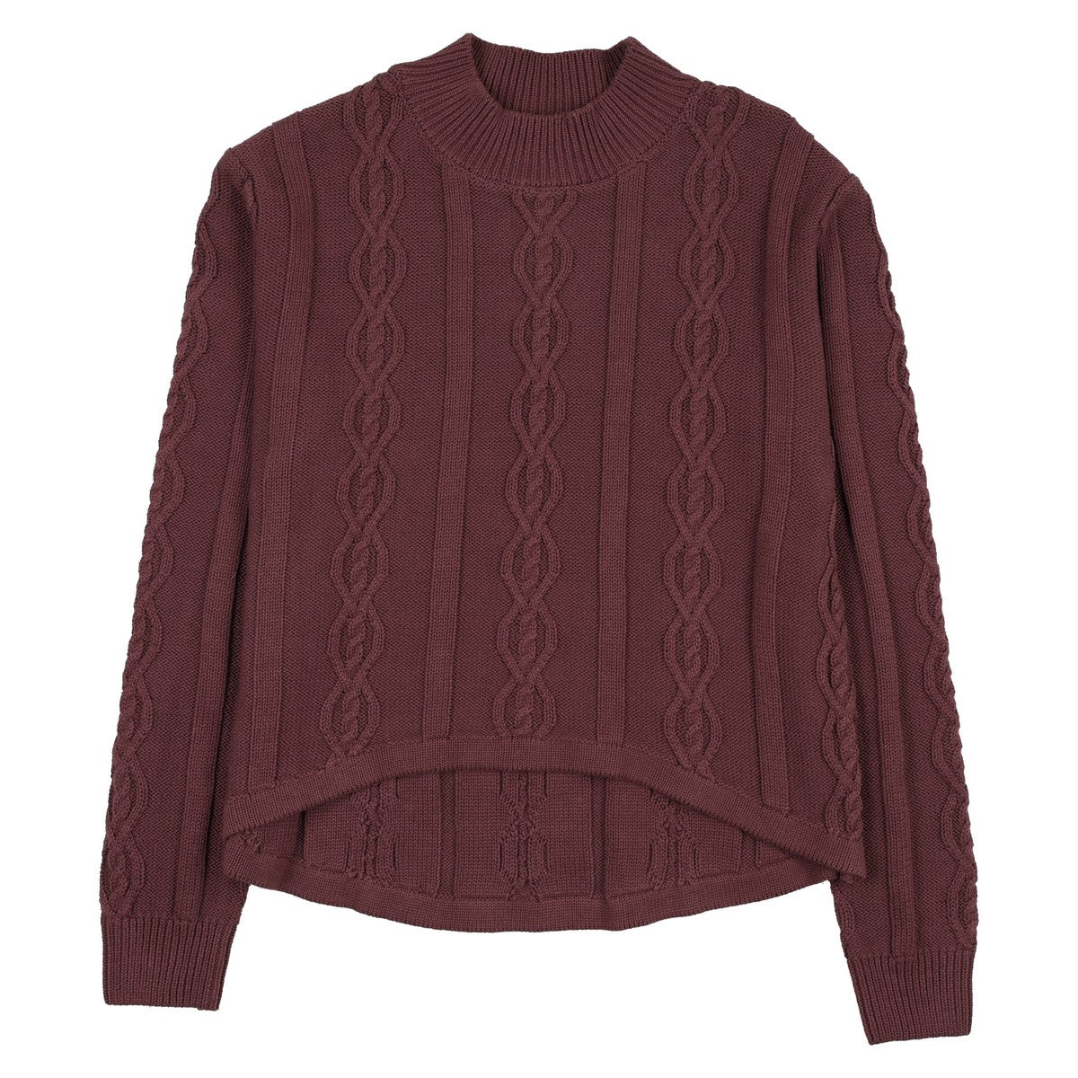 Emm Plum Cable Sweater – Young Timers Boutique