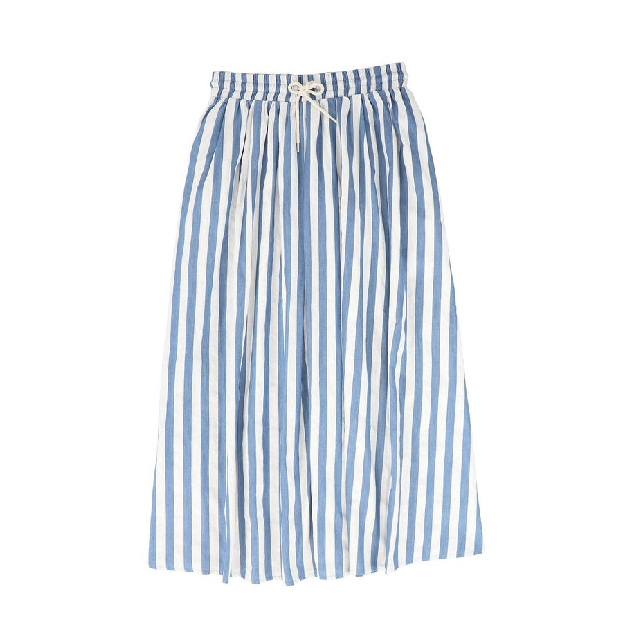 Valentina Blue Denim Striped Skirt - Girls & Teen Camp Skirt – Young ...