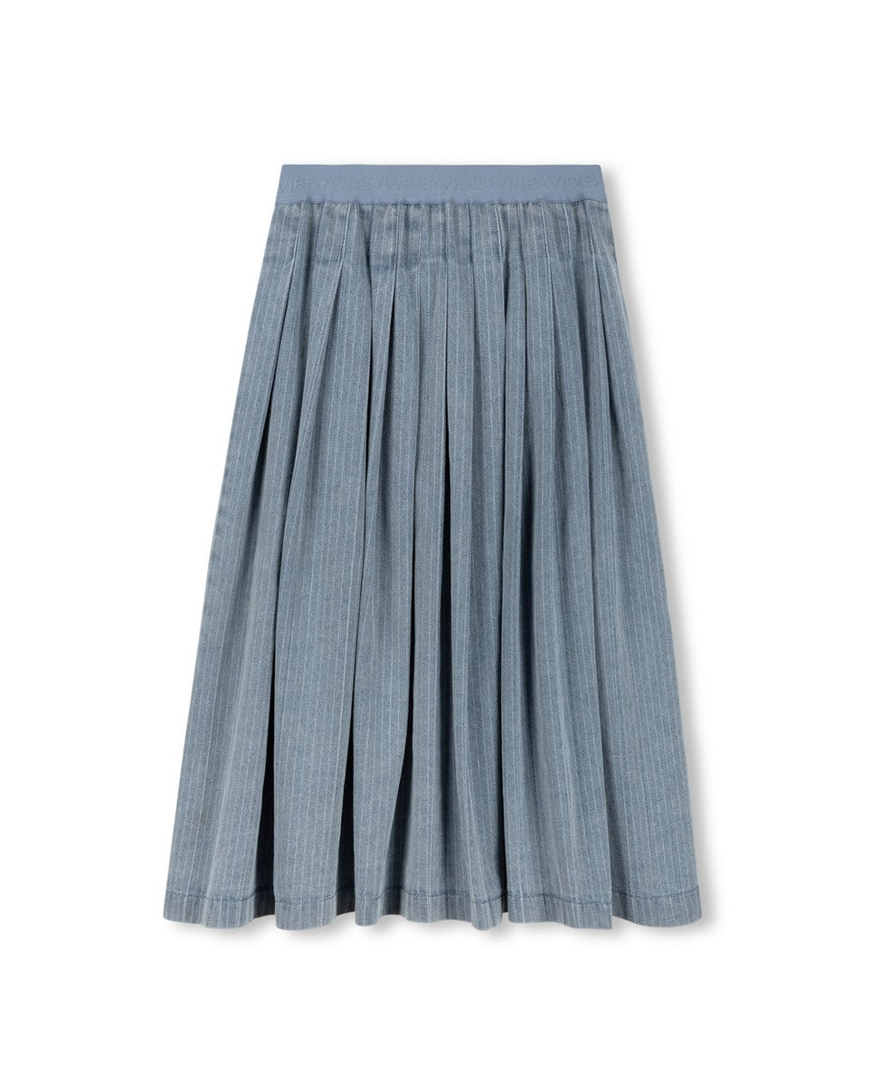Vibe Blue Susan Pleat Skirt – Young Timers Boutique