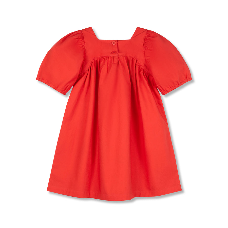 Wynken Red Annka Dress - Girls Designer Dress | Young Timers Boutique